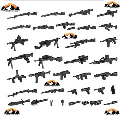 WW2 Machine Guns Rifles for Lego Minifig soldier 36 PCS WEAPON PACK ...