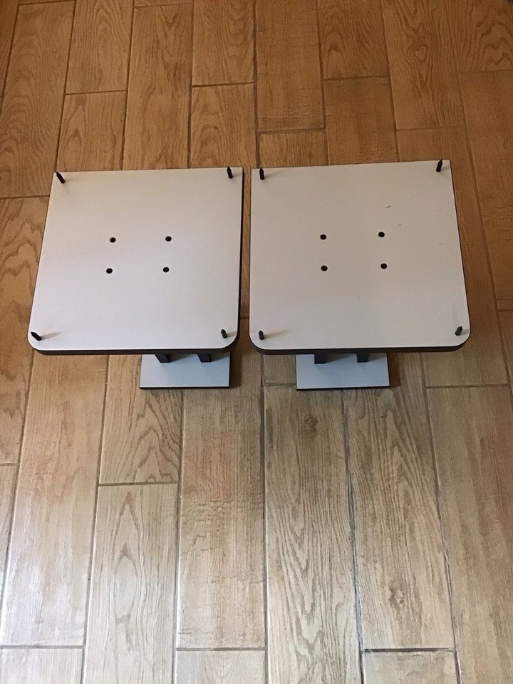 Pair Of Wood Speaker Risers/Stands Excellent! | eBay