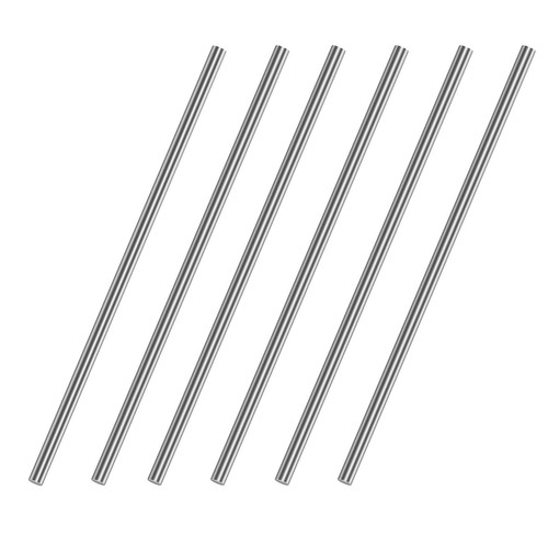 5mm x 250mm 304 Stainless Steel Round Rod, Metal Solid Shaft Rods for ...