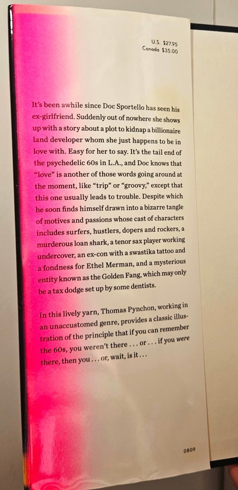 Inherent Vice, Thomas Pynchon, First Edition, First printing, Penguin ...