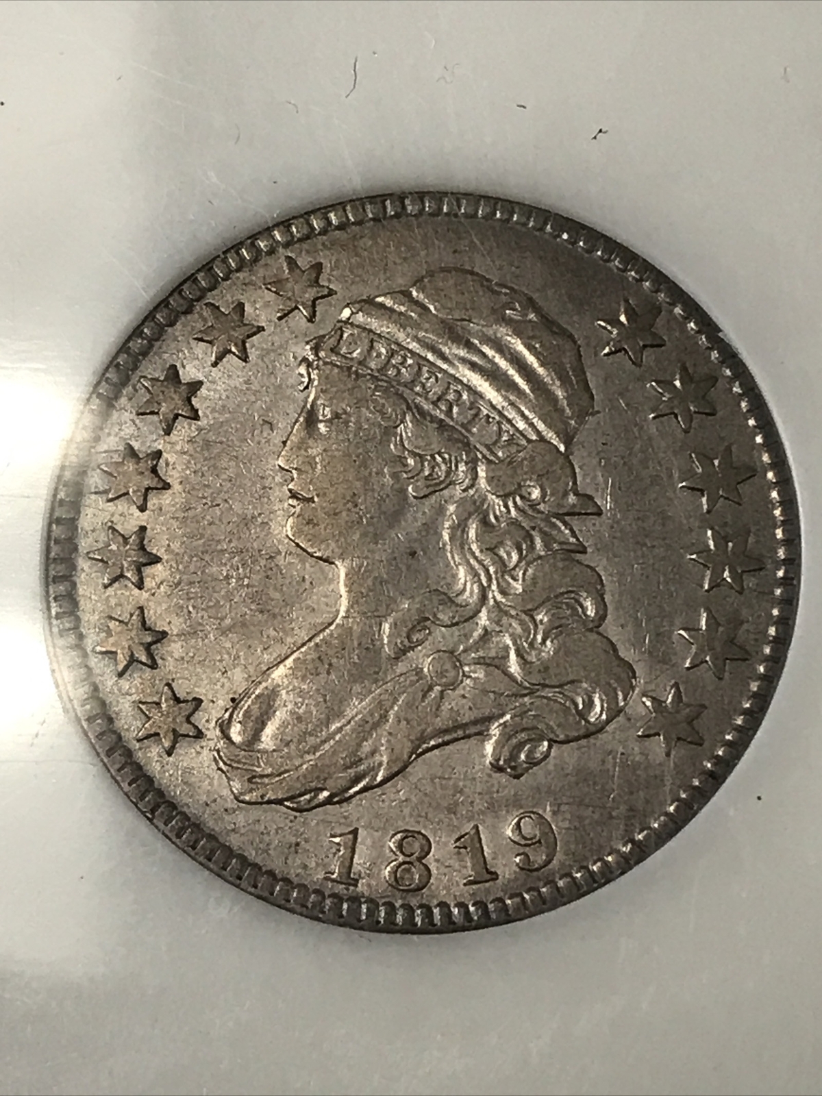 1819 Coin 25 Cents Small 9 Slab Very Fine Circulated Capped Bust | eBay