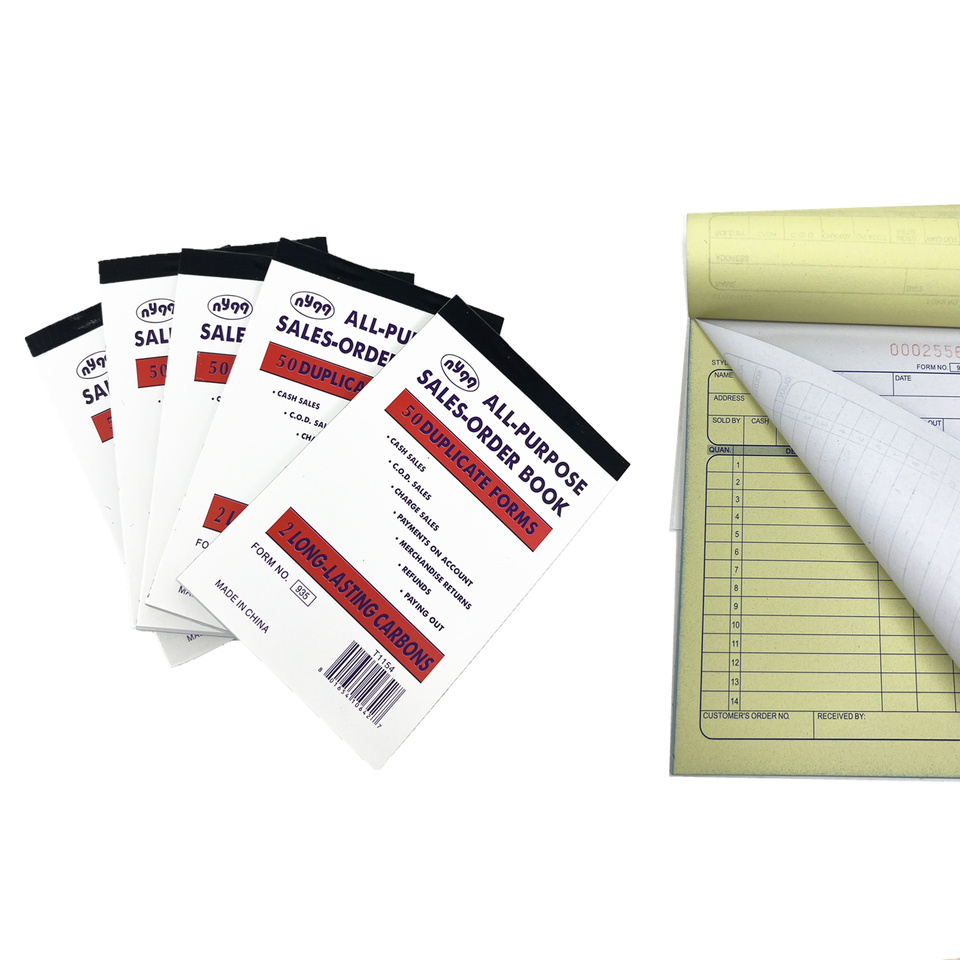 20Pack All Purpose Sales Book Order Receipt Invoice Carbonless Copy 4. ...