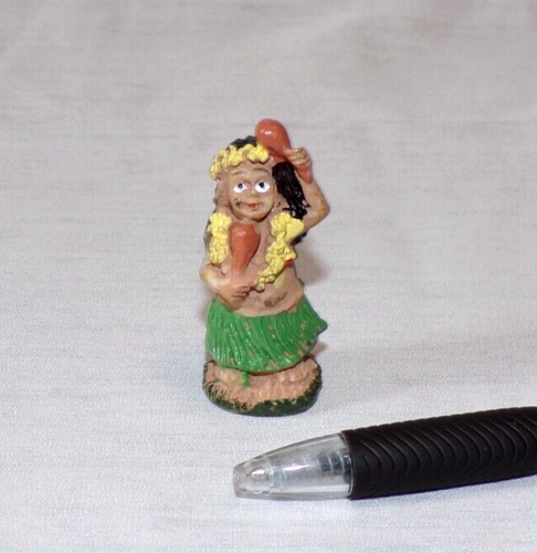 Miniature Dollhouse Hawaii Hawaiian Hula Dancer Luau Maracas Girl ...