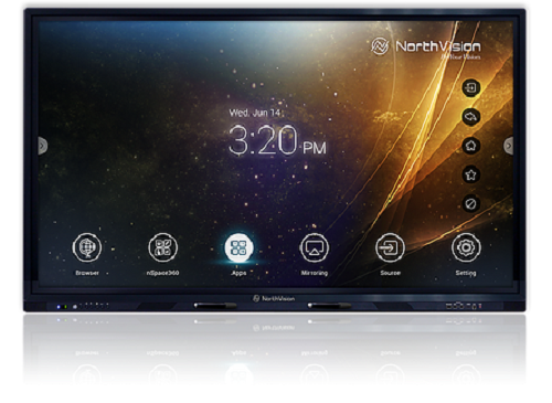 NorthVision Visionboard E6500P 65" 4K Interactive Touch Screen Display ...