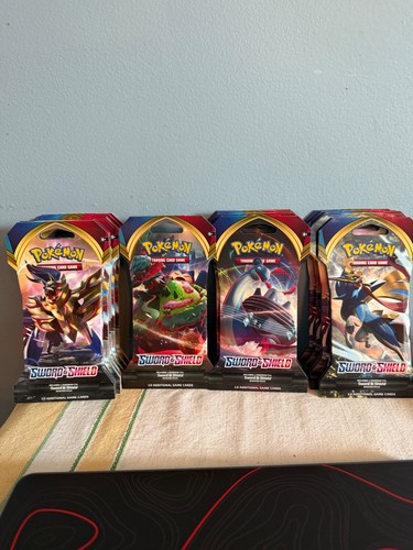 24 Pack Lot - Sword and Shield Base Set Sleeved Booster Pack Lot | eBay