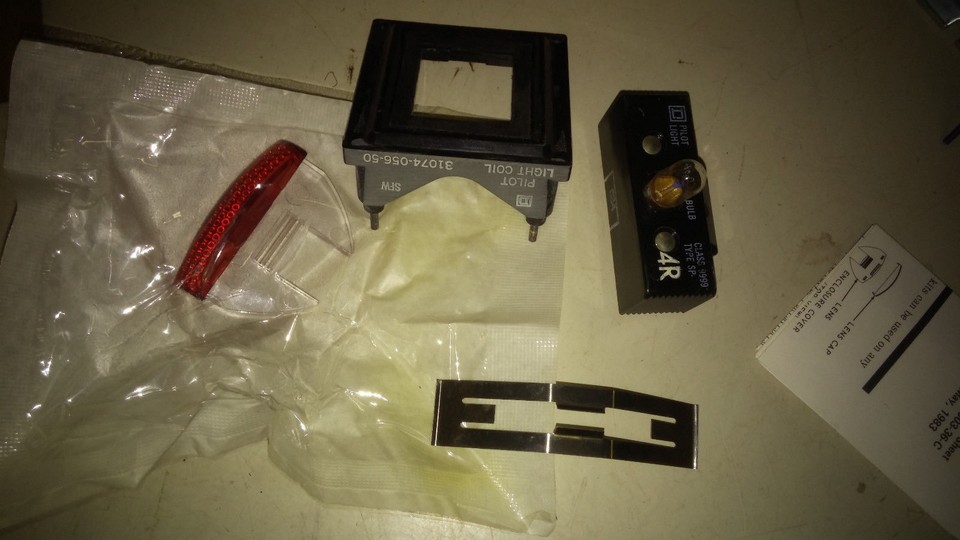 SQUARE D 9999 SP-4R NEW IN BOX RED PILOT LIGHT KIT SEE PICS #B42 | eBay
