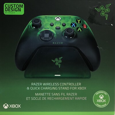 RAZER WIRELESS CONTROLLER & QUICK CHARGING STAND FOR XBOX - READ ...