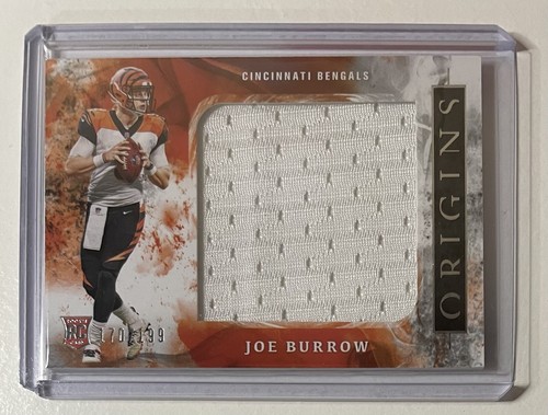 2020 Panini Origins Joe Burrow Jumbo Patch Rookie Card Cincinnati ...