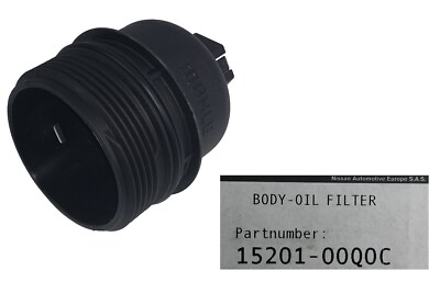 Genuine Nissan Oil Filter Body 15201-00Q0C | eBay