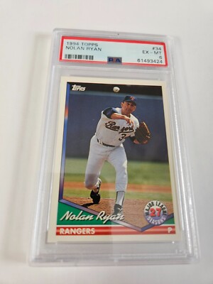 1994 Topps Nolan Ryan #34 PSA 6 Texas Rangers | eBay