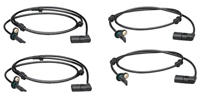 Hella Front and Rear ABS Wheel Speed Sensor Kit for Mercedes W205 C300 ...