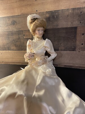 1985 Franklin Mint Porcelain Heirloom Doll - Victorian Bride | eBay