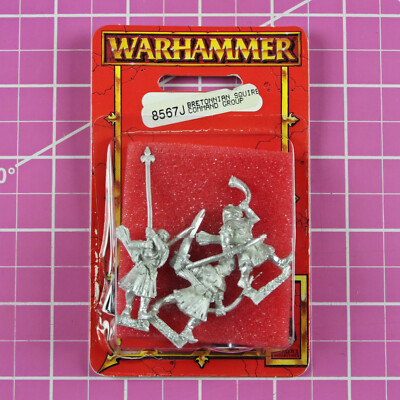Warhammer Bretonnian Squire Command NIB Metal - Games Workshop ...