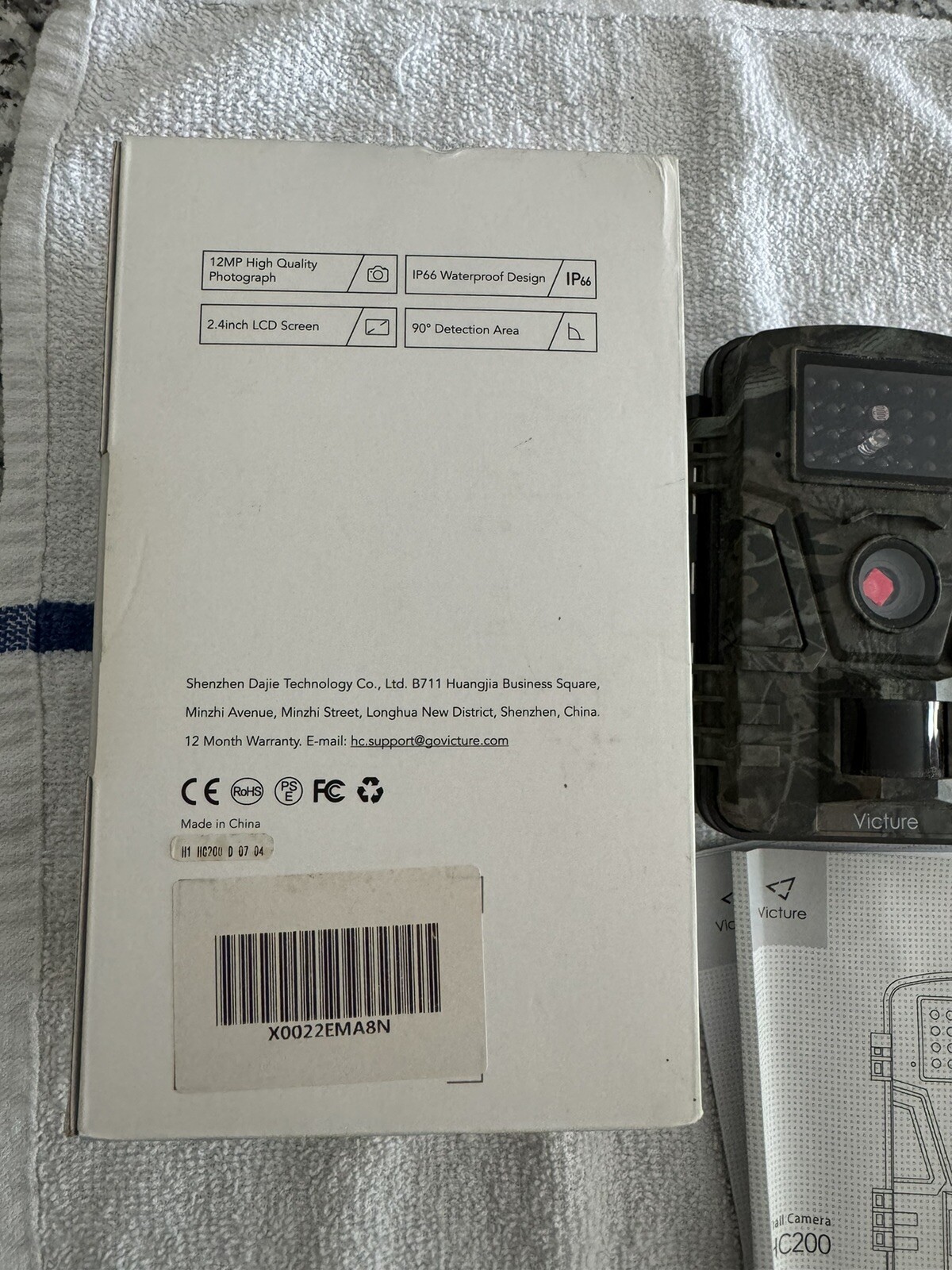 Victure HC200 12MP Trail Game Camera with Night Vision Motion Activated ...