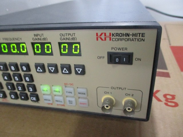 Krohn-Hite 3940 Programmable Dual Channel Butterworth/bessel Filter ...