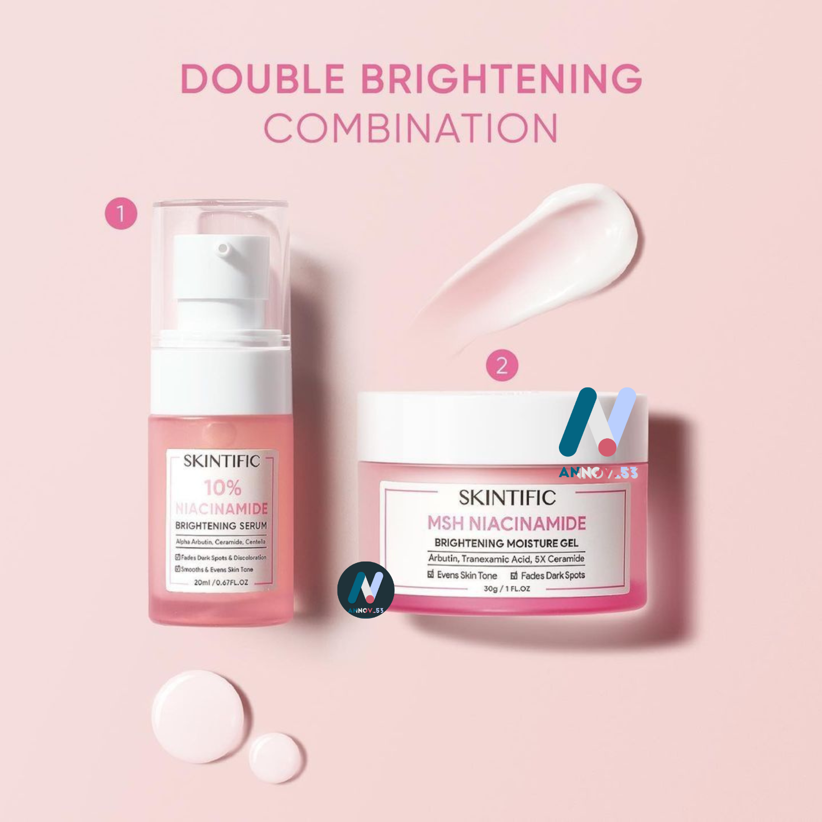 SET 4: SKINTIFIC Glowing Basic Anti-Aging Acne Pore 5X Ceramide MSH ...