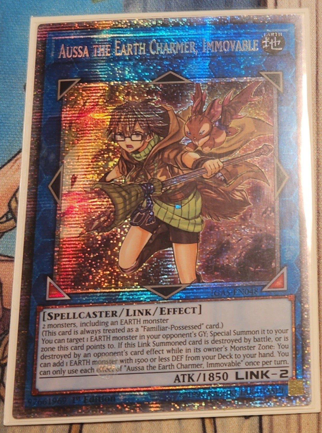 Aussa the Earth Charmer, Immovable IGAS-EN048 Starlight Rare 1st Ed NM ...