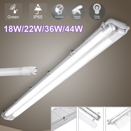 5FT IP65 LED Strip Lights Batten Tube Light Office Shop Garage Ceiling ...