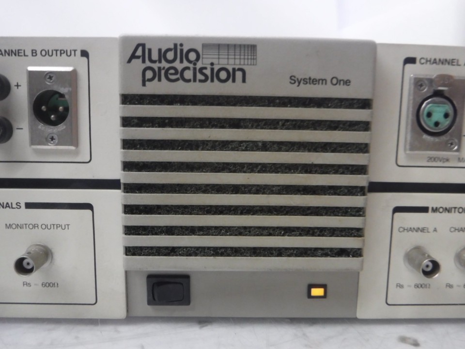 AUDIO PRECISION SYSTEM ONE SYS1-34716 A VERSION T4-D6 | eBay