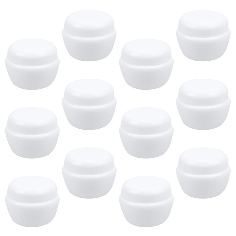 12 Pcs Travel Cream Jar Toiletries Bottles Sift-Proof Containers | eBay ...