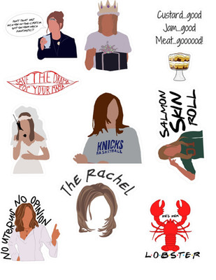 Friends Rachel Green Stickers Pack | eBay