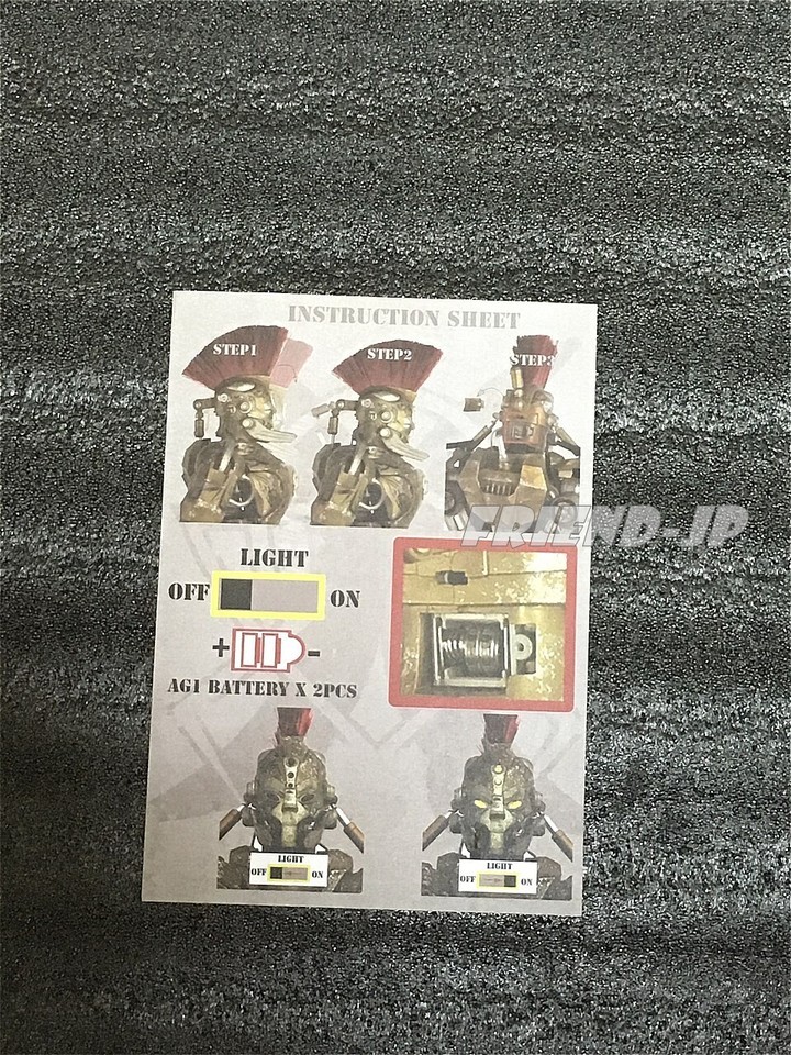 ThreeA 3A 1/6 Scale Real Steel MIDAS Figure LED Light Tested w/Original ...