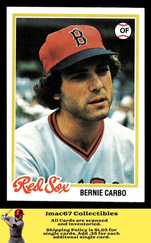 1978 Topps #524 Bernie Carbo Near mint or better | eBay