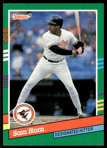1991 Donruss Baseball Card Sam Horn Baltimore Orioles #733 | eBay