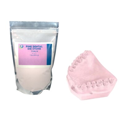PINK DIE STONE TYPE IV ALL PURPOSE STRONG COMPOUND- NORMAL SETTING & 1 ...
