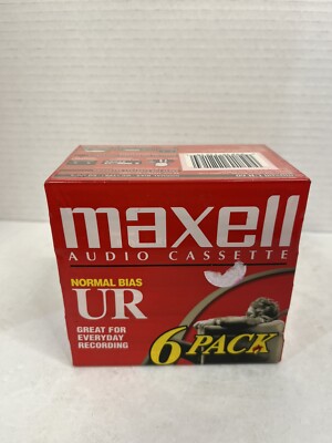 Vintage Maxwell Audio Cassette Normal Bias UR 6 Pack 60 minutes/90m | eBay