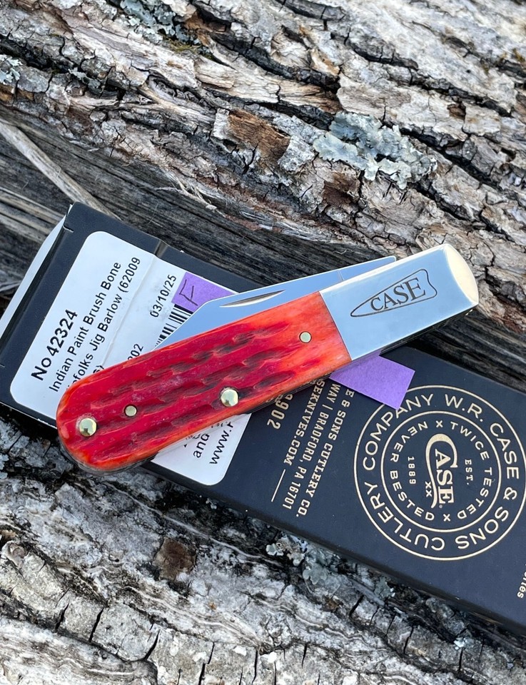 CASE XX *f 2025 KINFOLKS JIG INDIAN PAINT BRUSH BARLOW KNIFE KNIVES | eBay