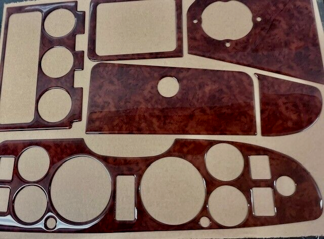 1976-1980 MG MGB MK4 FOR Interior Set Auto Golden Burl Wood Dash Trim ...