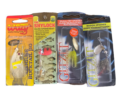 Lot 4 Gitzit Shylock Wazp Spinners 1/16oz Fishing Lures New Old Stock ...