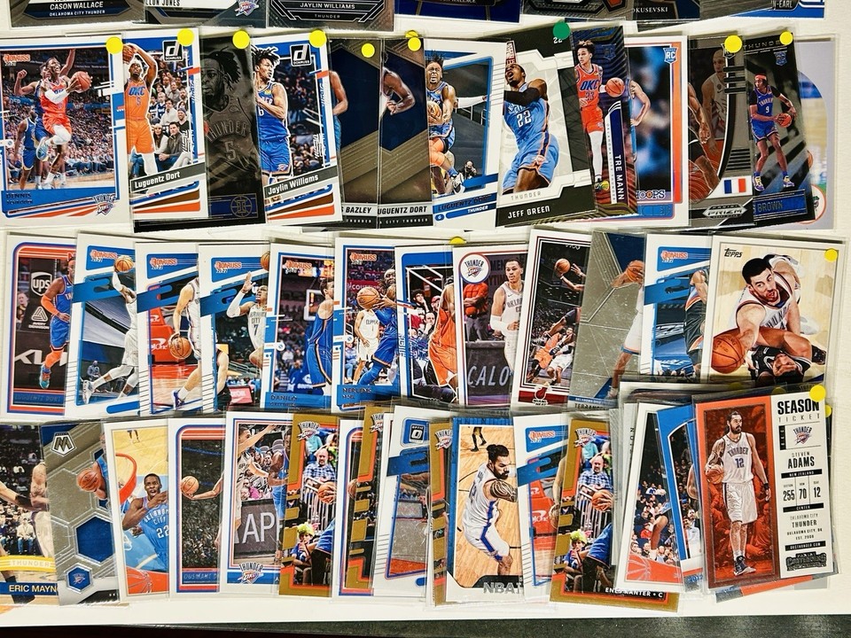 Huge 200+ OKC Thunder Numbered Insert Parallel Rookie Card Lot SGA ...