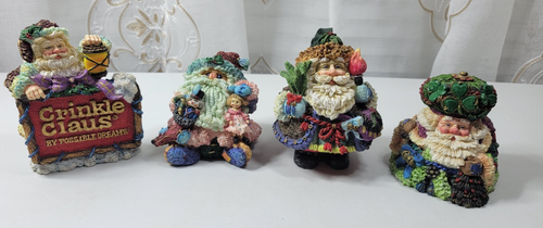 4-VTG 90's Crinkle Claus Figurines | eBay