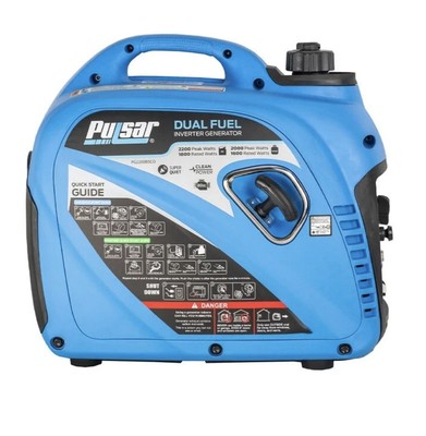 Pulsar 2,200-Watt Super Quiet Portable Dual Fuel Gas Powered Inverter ...