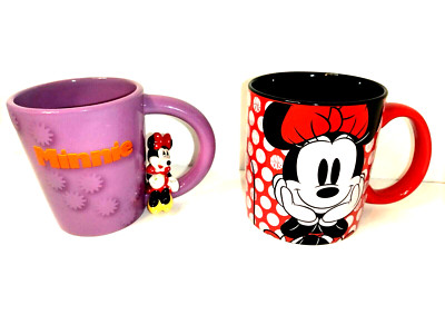 Disney Minnie Mouse Coffee Mugs 20oz (X2) ceramic microwave ...