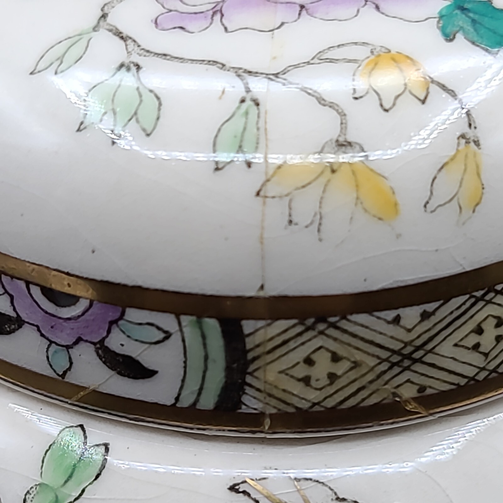 Antique Mason's CHINESE PEONY Ashworth Bros England Ginger Jar 'READ ...