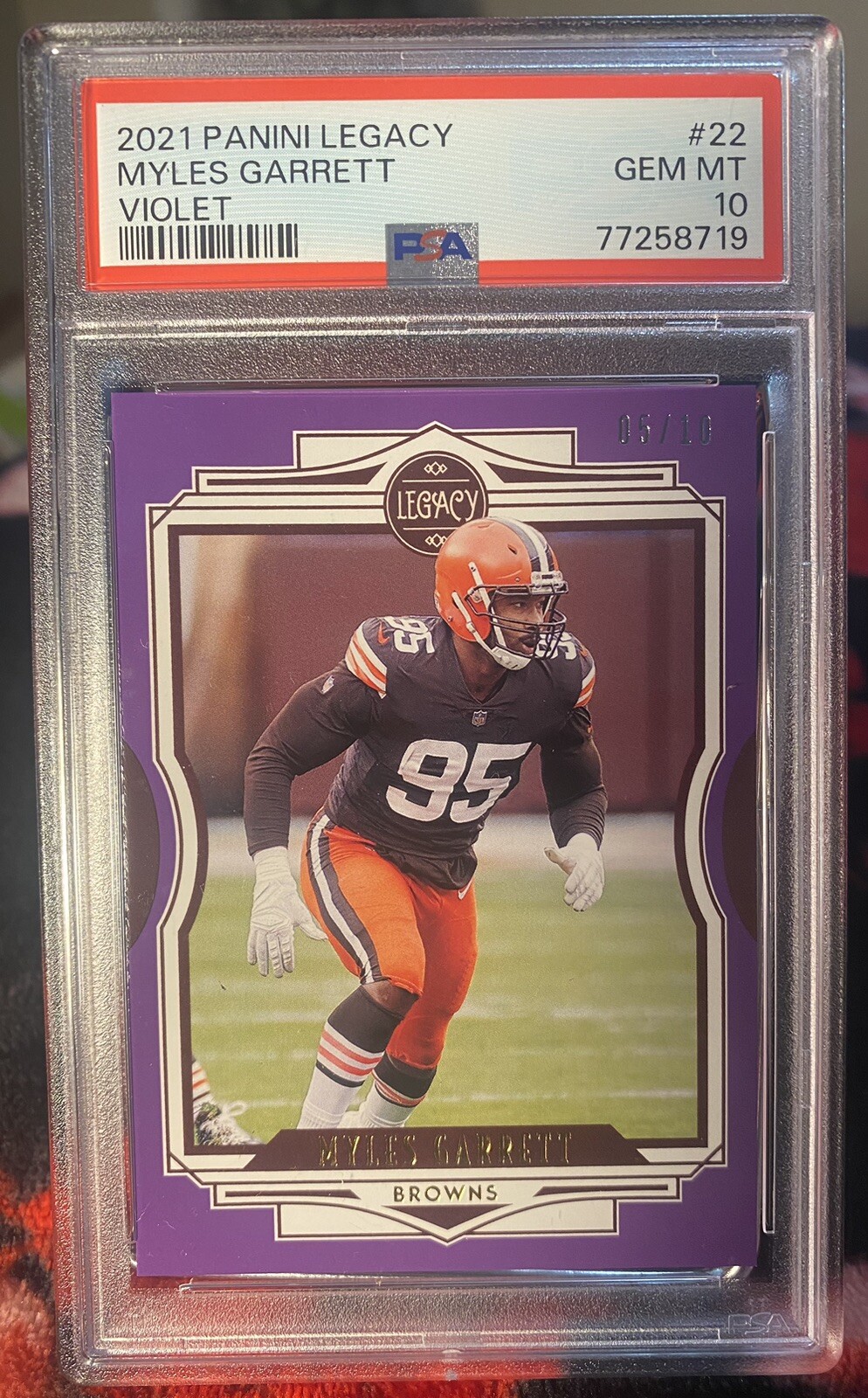 2021 Panini Legacy - Violet #22 Myles Garrett /10 - POP 1 | eBay