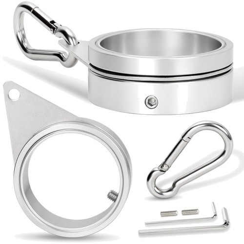 Durable 2” Flag Pole Rings with Adjustable Screws for Easy Installation ...