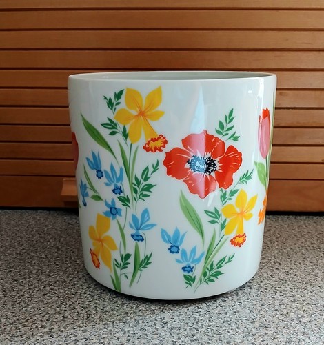 Primavera Taste Setter Wild Flowers Crock Vase Planter JAPAN Sigma ...
