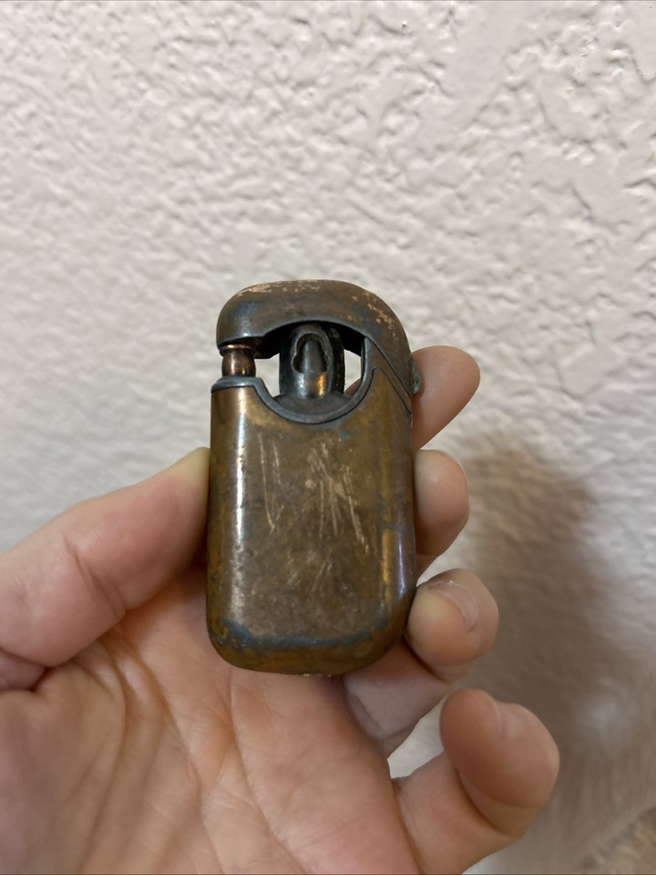 Antique Fieree Tiger Wind Proof Copper Eagle Pocket Cigarette Lighter ...