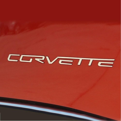 For 2005-2013 Corvette C6 - Stainless Steel Mirror Rear Letters ...