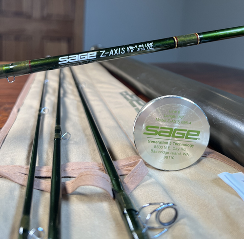 Sage Z-Axis 696-4 9'6" 6WT Fly Rod - USED | eBay