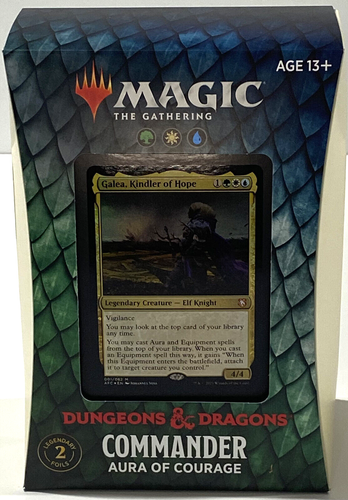 (SEALED, New) MTG Aura of Courage Dungeons & Dragons Commander Deck ENG ...