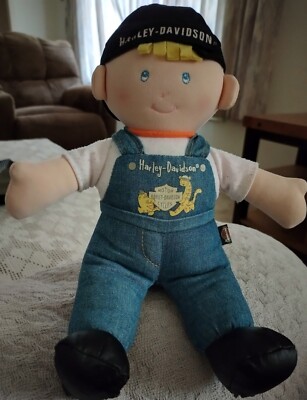 Harley-Davidson Stuffed Doll (Mechanic?) named Dusty 11" in Good Used ...