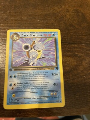 Dark Blastoise 20/82 1st Edition Team Rocket Rare Pokemon Card WOTC | eBay