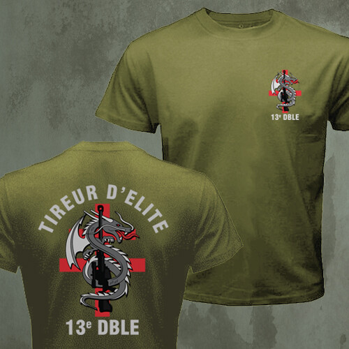 FFL French Legion Etrangere Tireur D'elite 13e DBLE Sniper Army Logo T ...