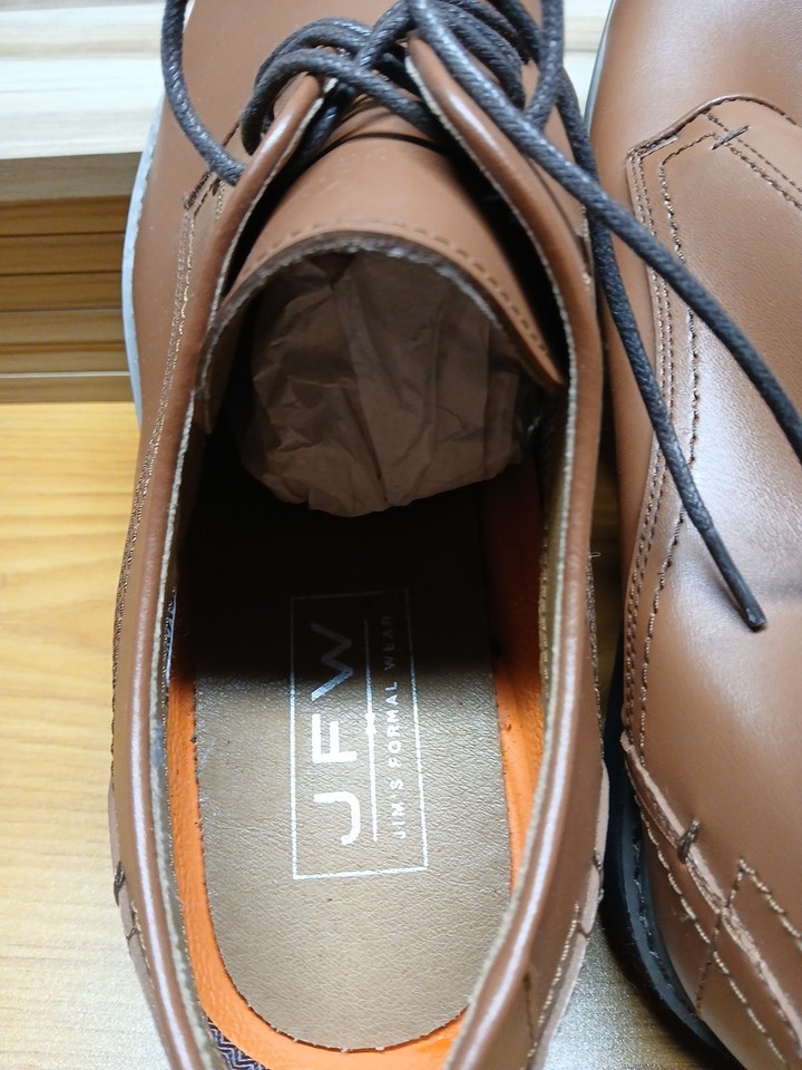 Jim's Formal Wear Men's Chestnut Oxford Dress Shoes Size 15W JFW | eBay