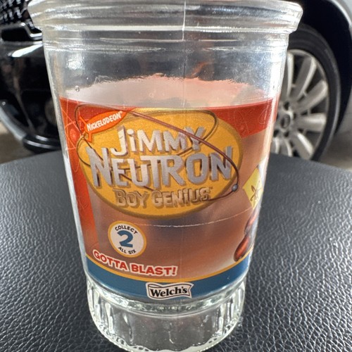 Jimmy Neutron Welch's Jelly Cup Nick Jr 2/6 Vintage 1990s Juice Glass ...